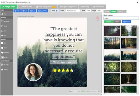 Api For Automated Image Generation From Reusable Templates