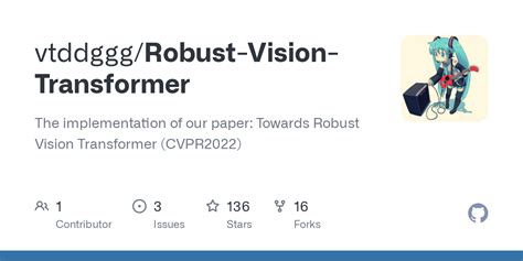 GitHub Vtddggg Robust Vision Transformer The Implementation Of Our Paper Towards Robust