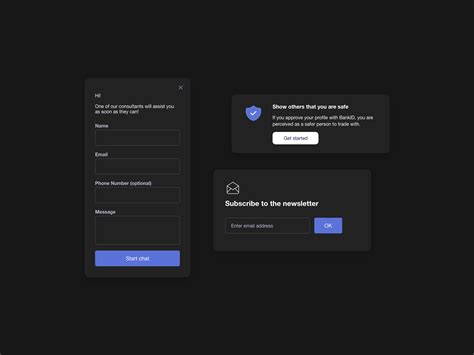 UI Design Daily Dark Components