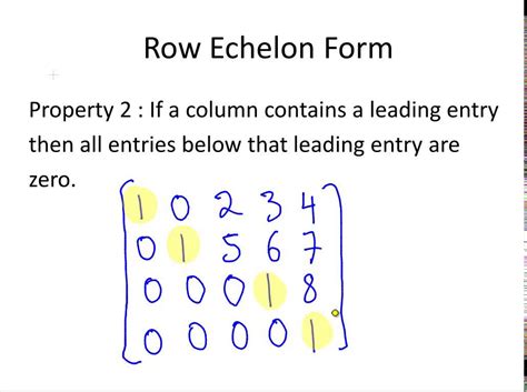 Row Echelon Form Isaacs Science Blog