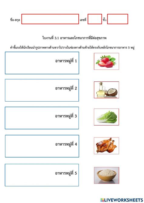 3715687 ใบงานที่3 1อาหารและโภชนาการที่มีต่อสุขภาพ