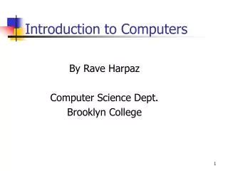 PPT Introduction To Computers PowerPoint Presentation Free Download ID 9268521
