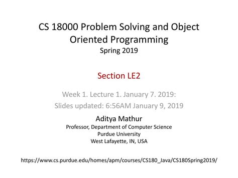 Cs Problem Solving And Object Oriented Programming Spring Ppt Download
