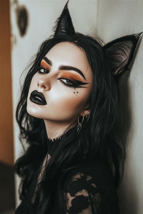 21 Easy Cat Makeup Halloween Ideas Youll Want To Try Simple Cat