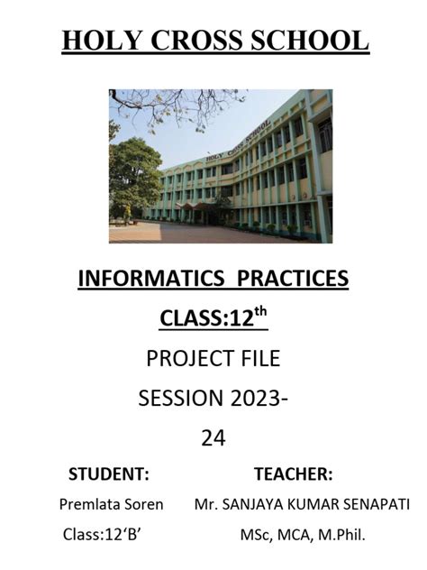 Ip Project Prem This Is The Ip Project Of Lcass 12th Cbse Pdf
