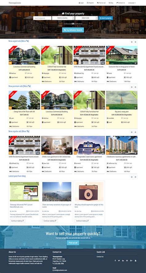 Themeqxestate Property Listing Php Script Inkthemes