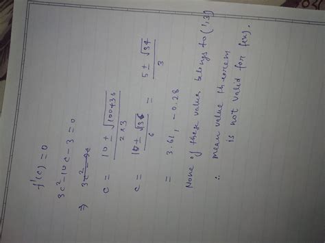 verify mean value theorem for the function f x x 2 in the interval