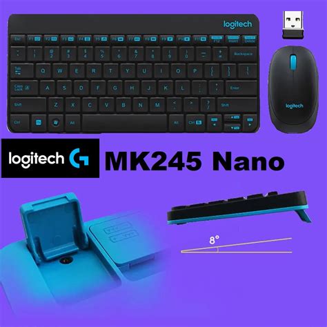 Logitech Mk245 Nano Wireless Keyboard And Mouse 2 4ghz Nano Usb Receiver Wireless Encryption