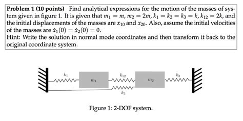 Solved Problem Points Find Analytical Expressions For Chegg