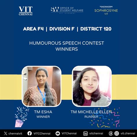 Vit Chennai On Linkedin Vitchennai Publicspeakingchampions