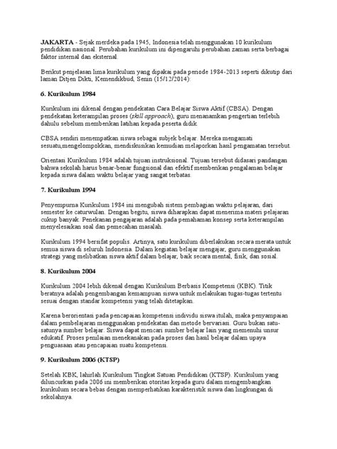Kurikulum Cbsa Pdf