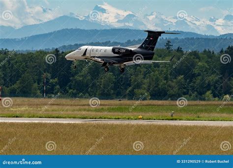 Embraer Phenom 300 Executive Plane At Gando Airport Editorial Image