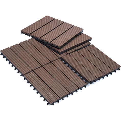 Wood Plastic Interlocking Flooring Pattern Interlocking Deck Tiles For Patio Balcony Shopee