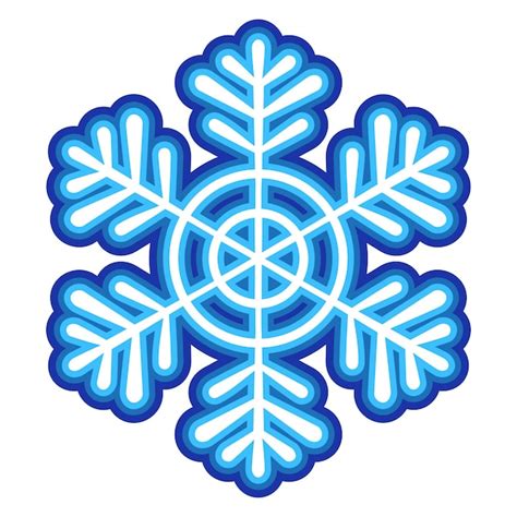 Premium Vector Blue Isolated Snowflake Vector Icon Logo Design
