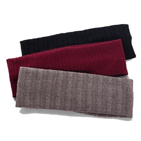 Geebro 여성 니트 소프트 솔리드 컬러 리본 머리띠 캐주얼 스포츠 요가 Hairband 탄성 모자를 쓰고 있죠 Unisex