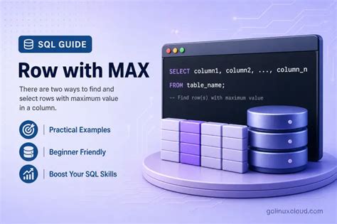 How To Select Row With Max Value In Sql Golinuxcloud