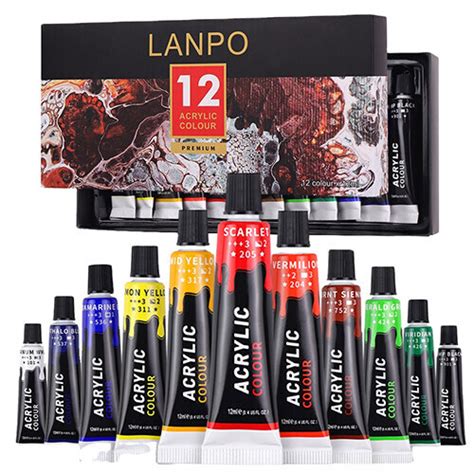 12색 아크릴 물감 A 04 205 특별한공예샵