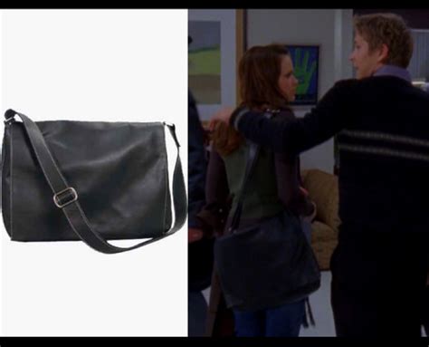 The Fashion Of Gilmore Girls Black Leather Messenger Bag Leather
