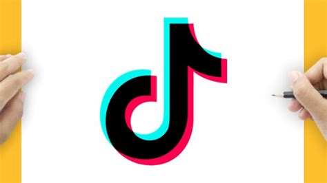 How To Draw Tiktok Logo Step By Step