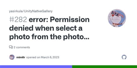 Error Permission Denied When Select A Photo From The Photo Gallery Ios