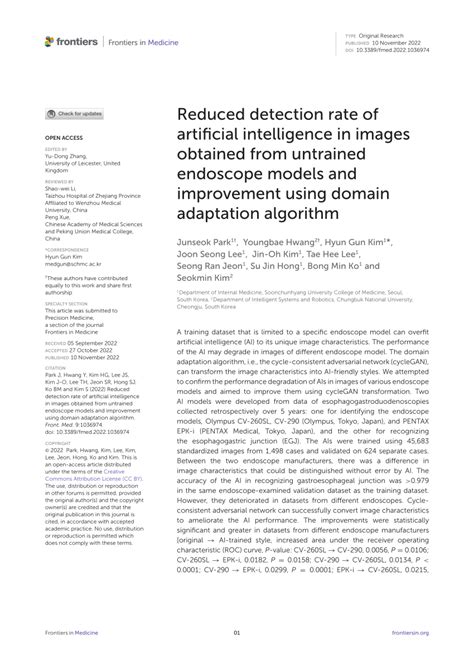 Pdf Reduced Detection Rate Of Artificial Intelligence In Images Obtained From Untrained