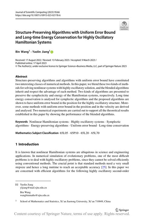 Structure Preserving Algorithms With Uniform Error Bound And Long Time Energy Conservation For