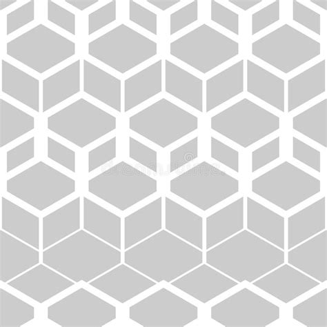 Seamless Abstract Geometric Pattern Black And White Figures Of