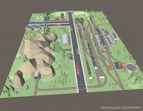 【unity3d插件】simple trains cartoon assets插件分享《卡通风火车场景》 unity如何模拟铁路火车 csdn博客