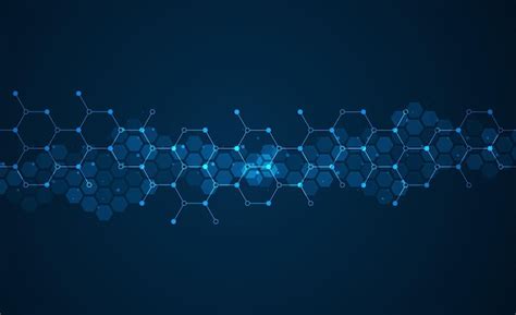 Premium Vector Abstract Hexagonal Background Molecular Structure And Genetic Engineering
