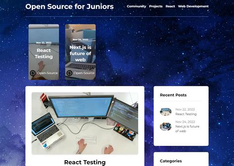 GitHub Jvmendes Open Source For Juniors Postagens Em Destaque E Recentes Categorias