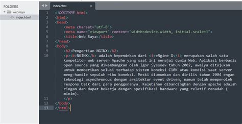 Cara Konfigurasi Nginx Debian 10 Folderku