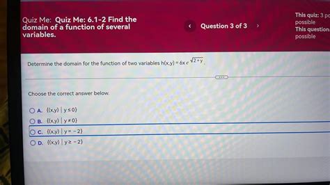 Answered Determine The Domain For The Function Of Two Variables Hx