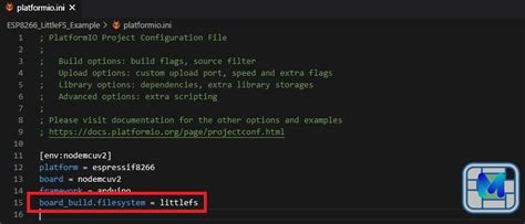 Esp8266 Nodemcu Con Vs Code Y Platformio Cargar Archivos Al Sistema De Archivos Littlefs