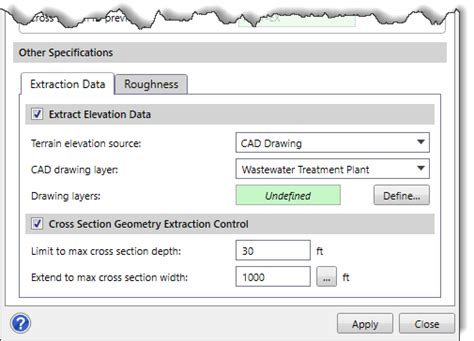 Draw And Assign Cross Sections Command Hec Hms Civilgeo Knowledge Base