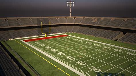 미식 축구 경기장 3d 모델 99 Fbx Max Free3d