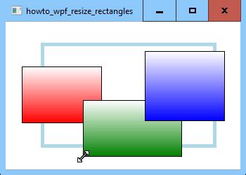 C Helper Move And Resize Multiple Rectangles In WPF And C