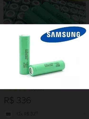 Pilha Samsung ICR18650-22FU Cilíndrica | MercadoLivre