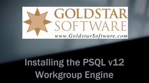 Psql V12 Workgroup Engine Installation Youtube
