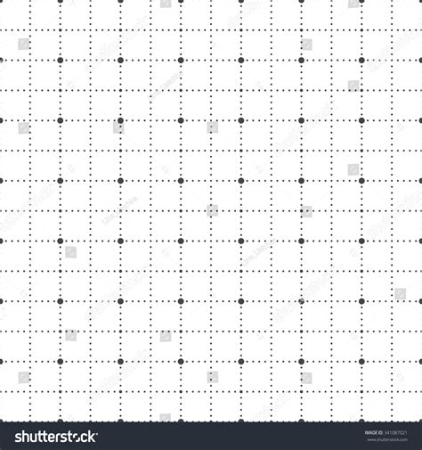Dot Grid Paper Seamless Pattern Vector Stock Vector 341087021 Shutterstock