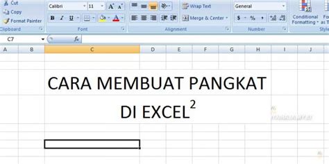 Cara Membuat Pangkat Di Excel Lengkap Banget Iyainaja My Id