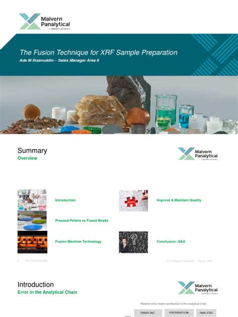 Materi 3 By Mti The Fusion Technique Of Xrf Sample Preparation Pdf Technology And Engineering Materi 3 By Mti The Fusion Technique Of Xrf Sample Preparation Pdf Technology And Engineering