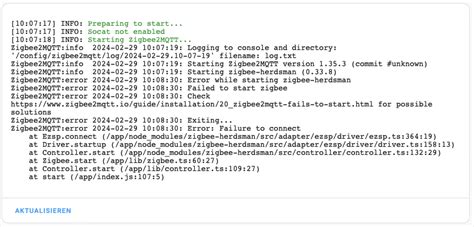 Zigbee2MQTT Addon Not Starting What Else Can I Try Zigbee Home
