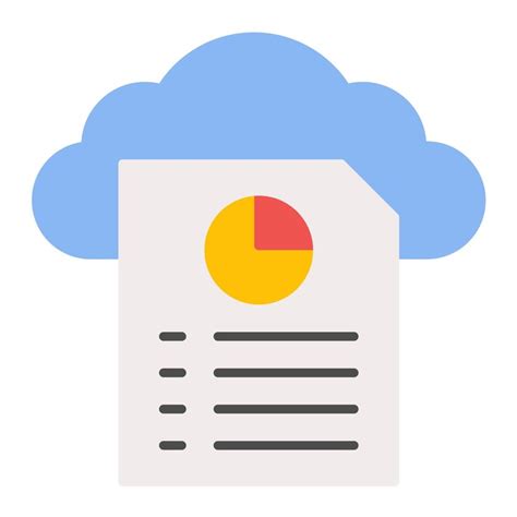 Premium Vector Cloud Reporting Vector Illustration Style