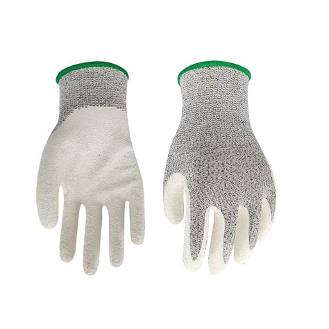 Safety Sharp Object Handling Anti Cut Hppe Knitted Latex Coated Industrial Work Gloves Knitted