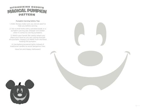 Mickey Pumpkin Face Template Employee Onboarding Template