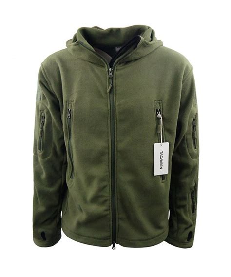 Mens Tactical Fleece Jacket Army Green Cf12bac0ng3