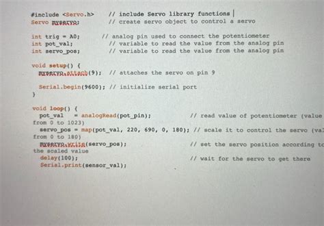 Solved Combine The Following Arduino Code 1 And 2 To Control