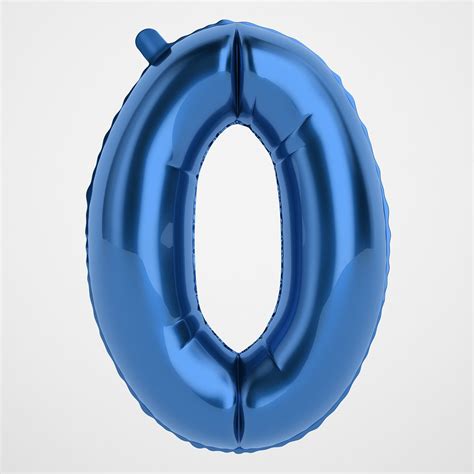 호일 풍선 자리 제로 블루 3d 모델 9 Max 3ds Fbx Obj Wrl Free3d