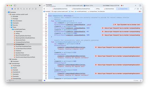 compass tests will not build · issue 84 · esri arcgis maps sdk swift toolkit · github