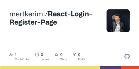 Github Mertkerimireact Login Register Page
